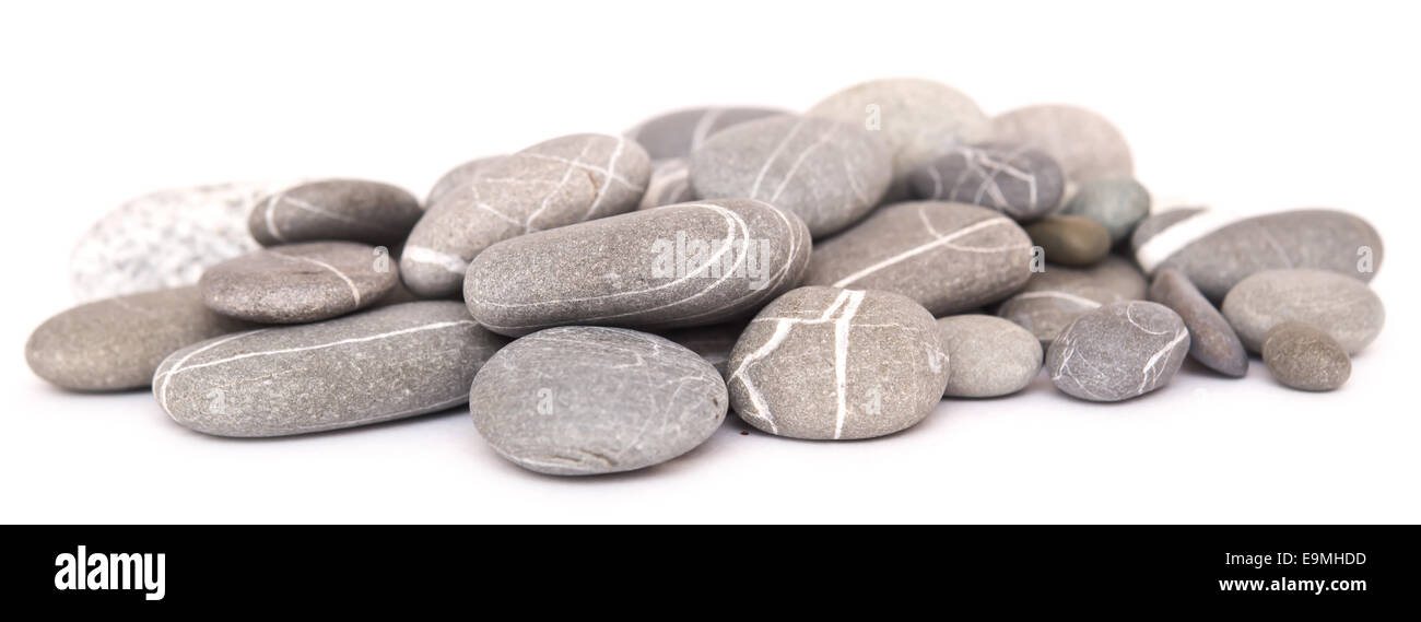 stones isolated on white background Stock Photo - Alamy