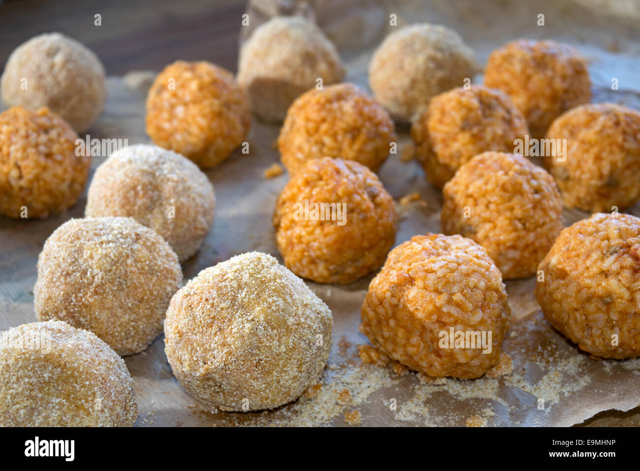 Sicilian rice croquettes Stock Photo - Alamy