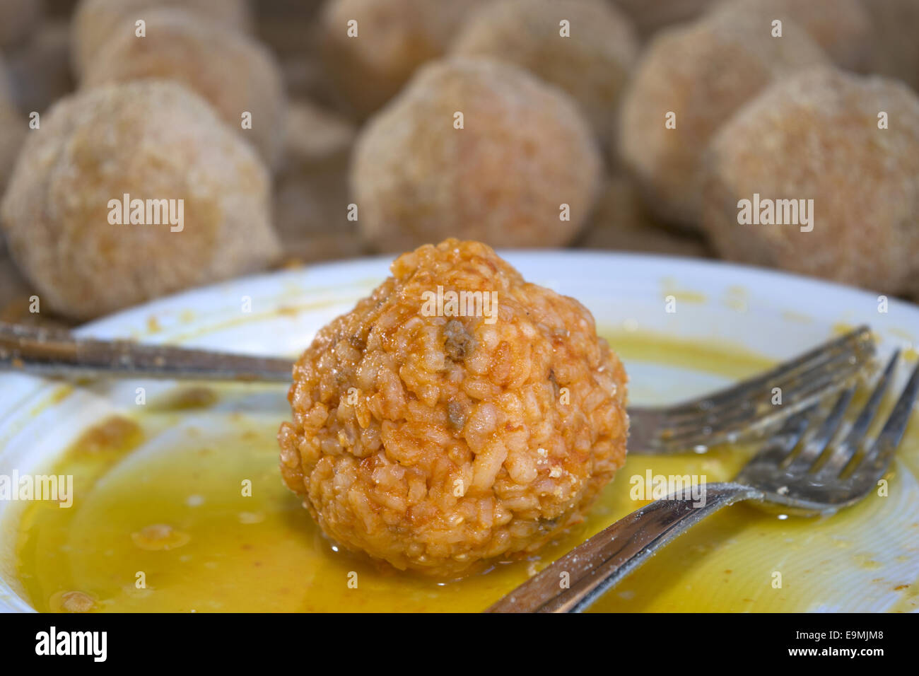 Sicilian rice croquette Stock Photo - Alamy