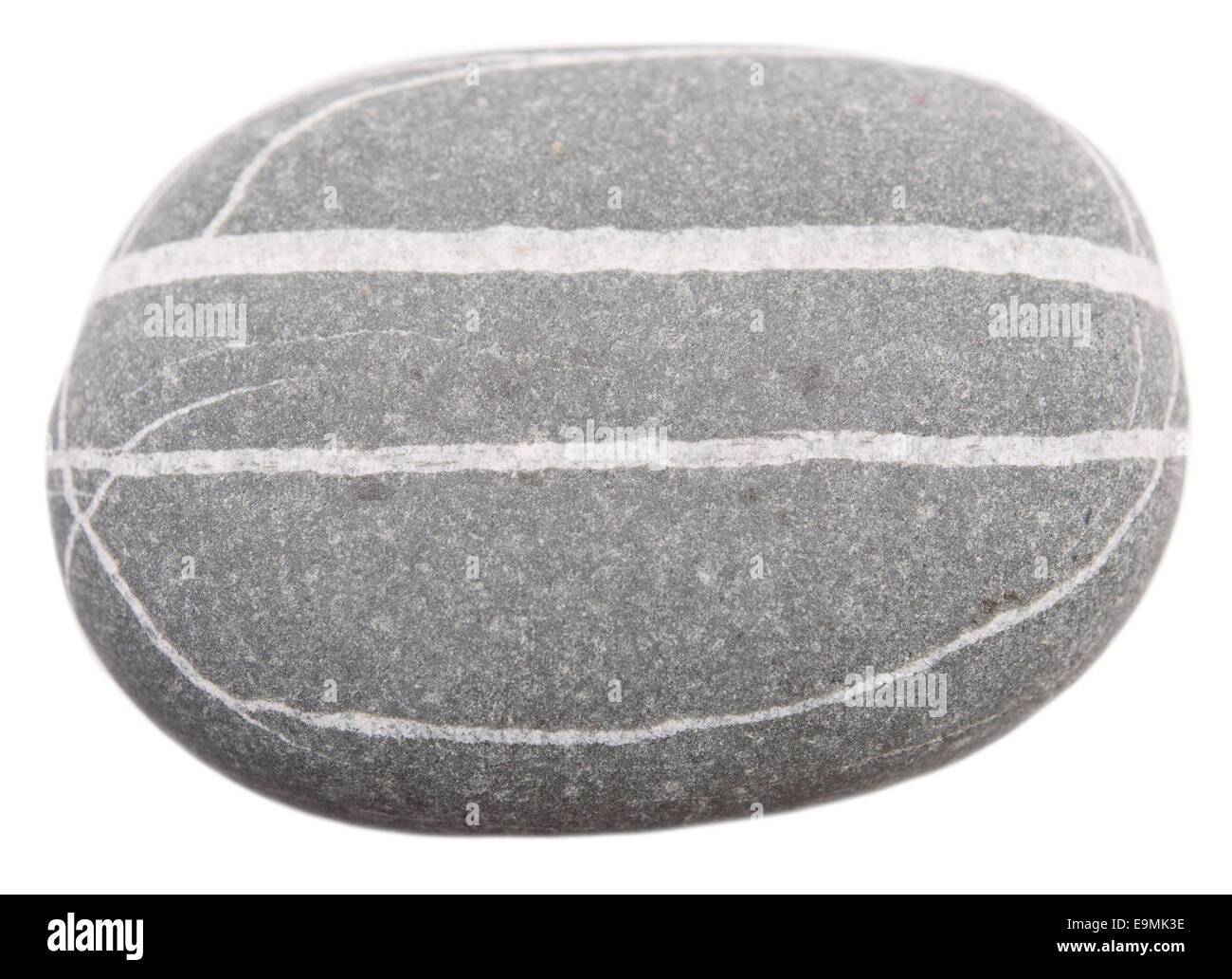 one stone isolated on white background Stock Photo - Alamy