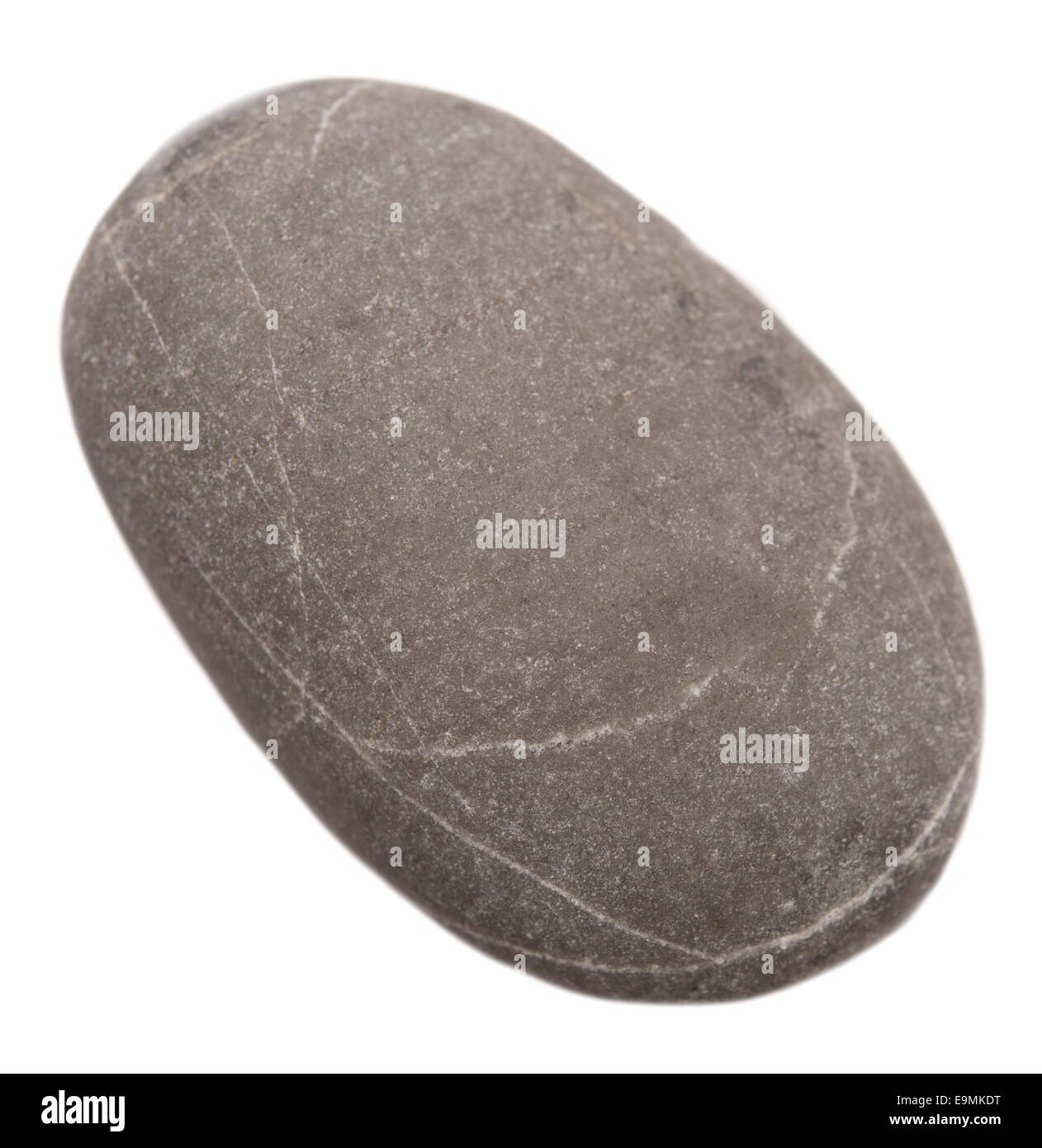 round stone isolated on white background Stock Photo - Alamy