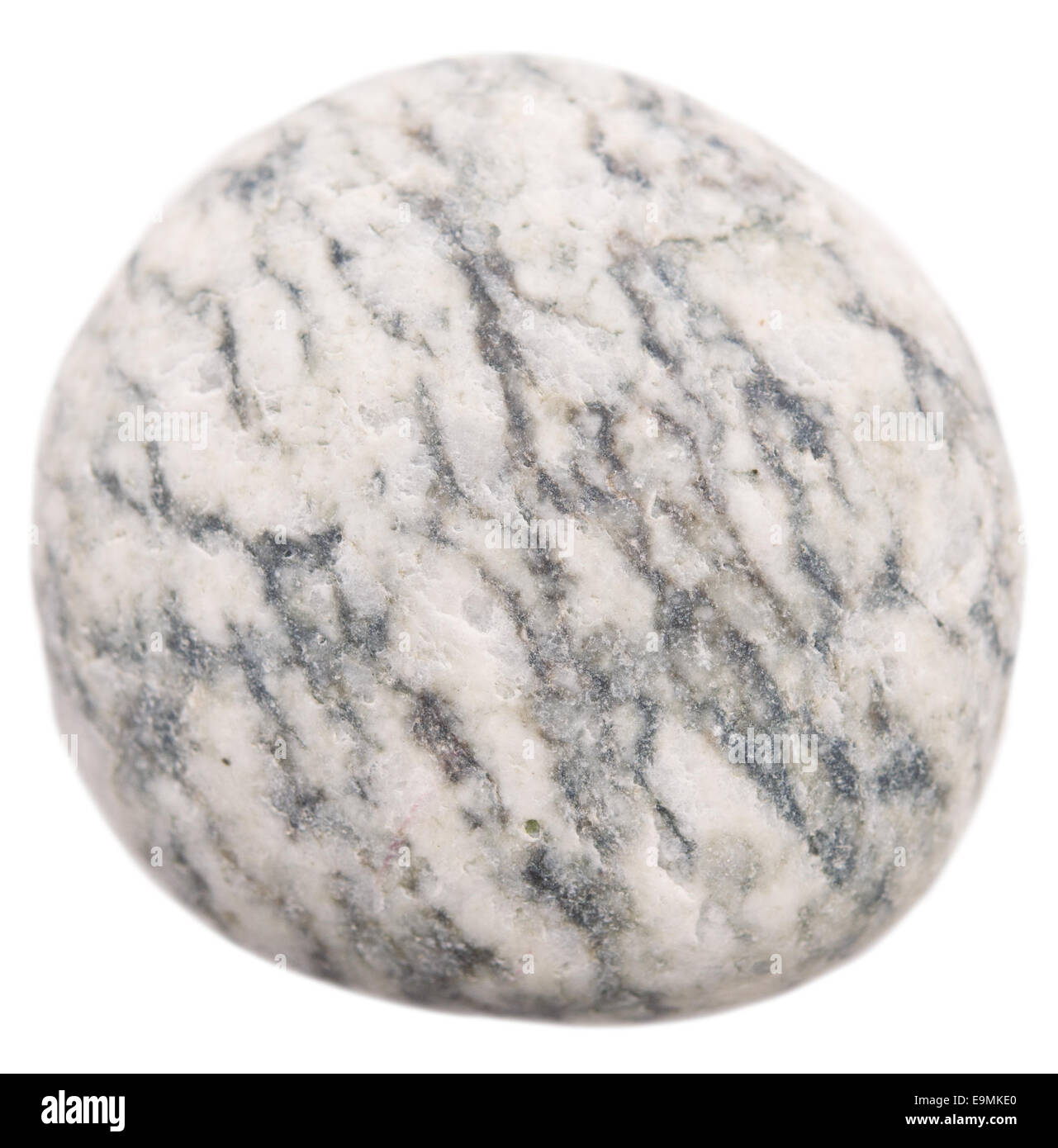 round stone isolated on white background Stock Photo - Alamy