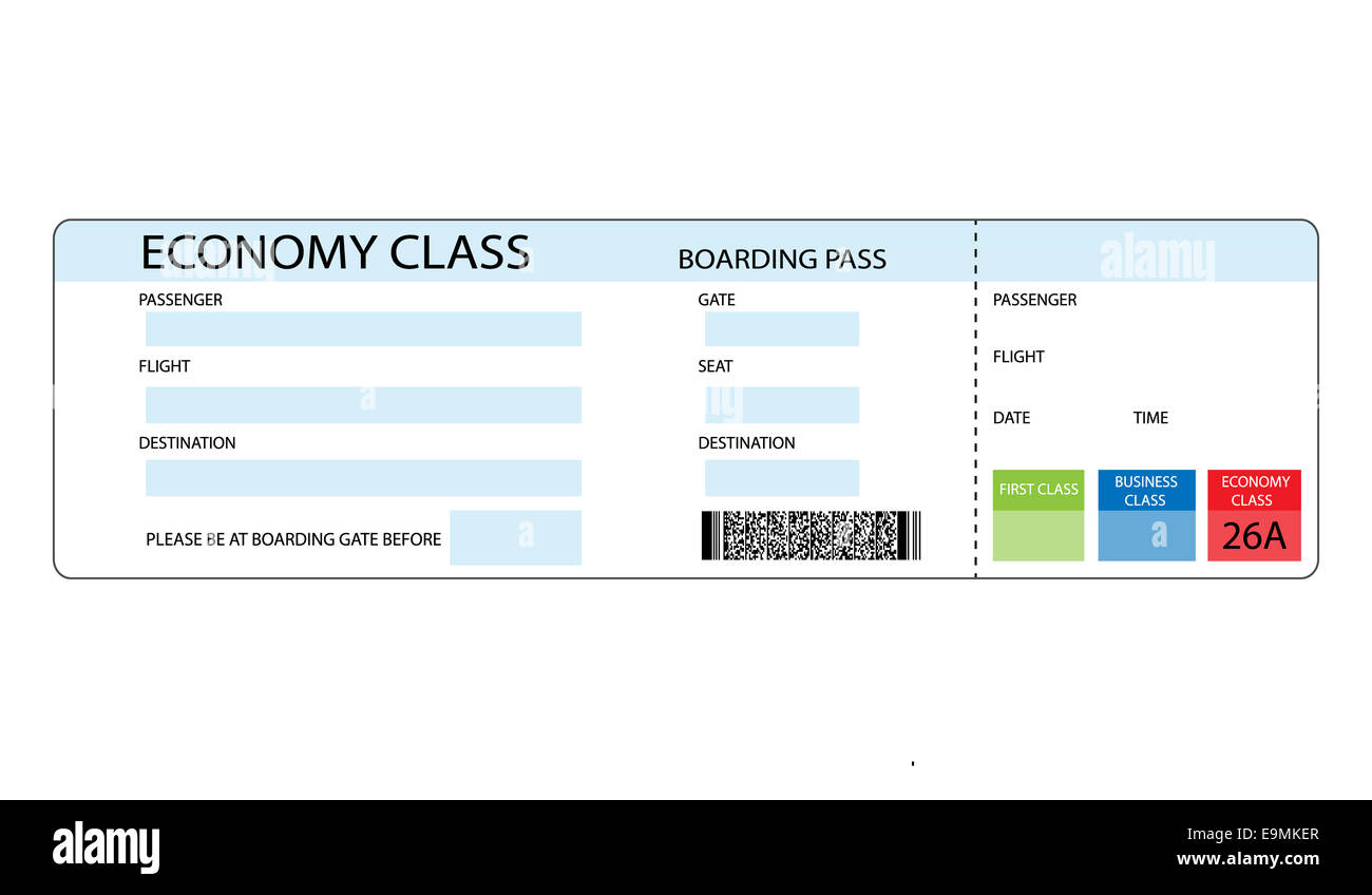 vector format boarding pass, for travel concepts Stock Photo - Alamy