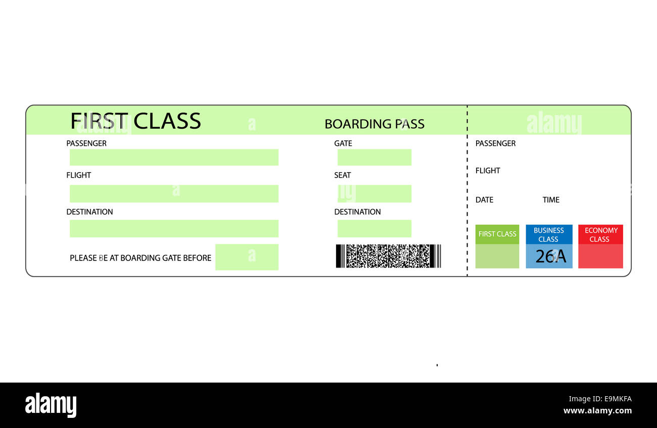 vector format boarding pass, for travel concepts Stock Photo - Alamy