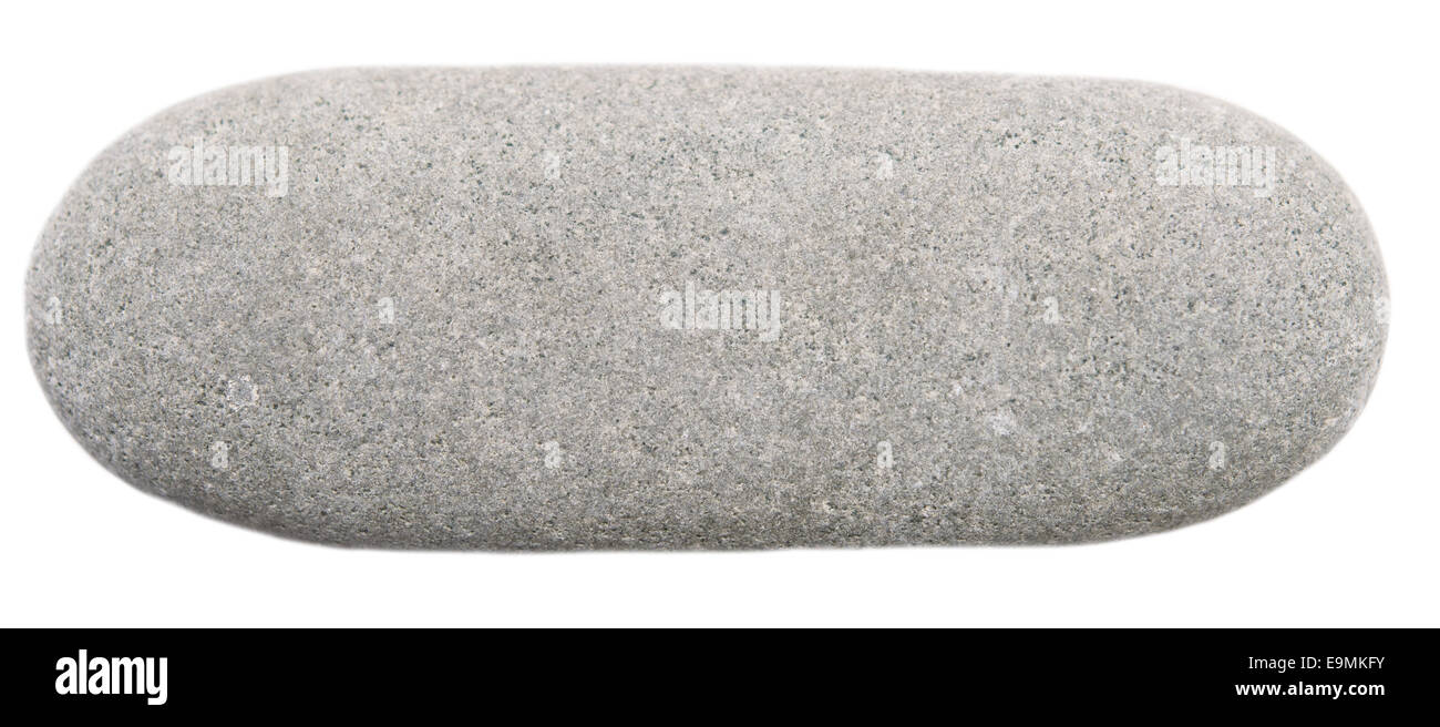 smooth stone isolated on white background Stock Photo - Alamy
