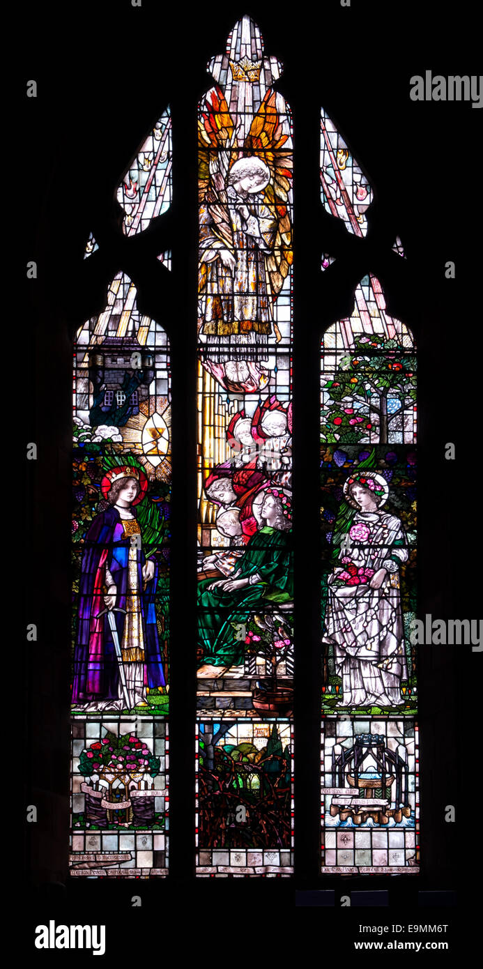 The Turnbull Window, St. Oswald`s Church, Ashbourne, Derbyshire ...