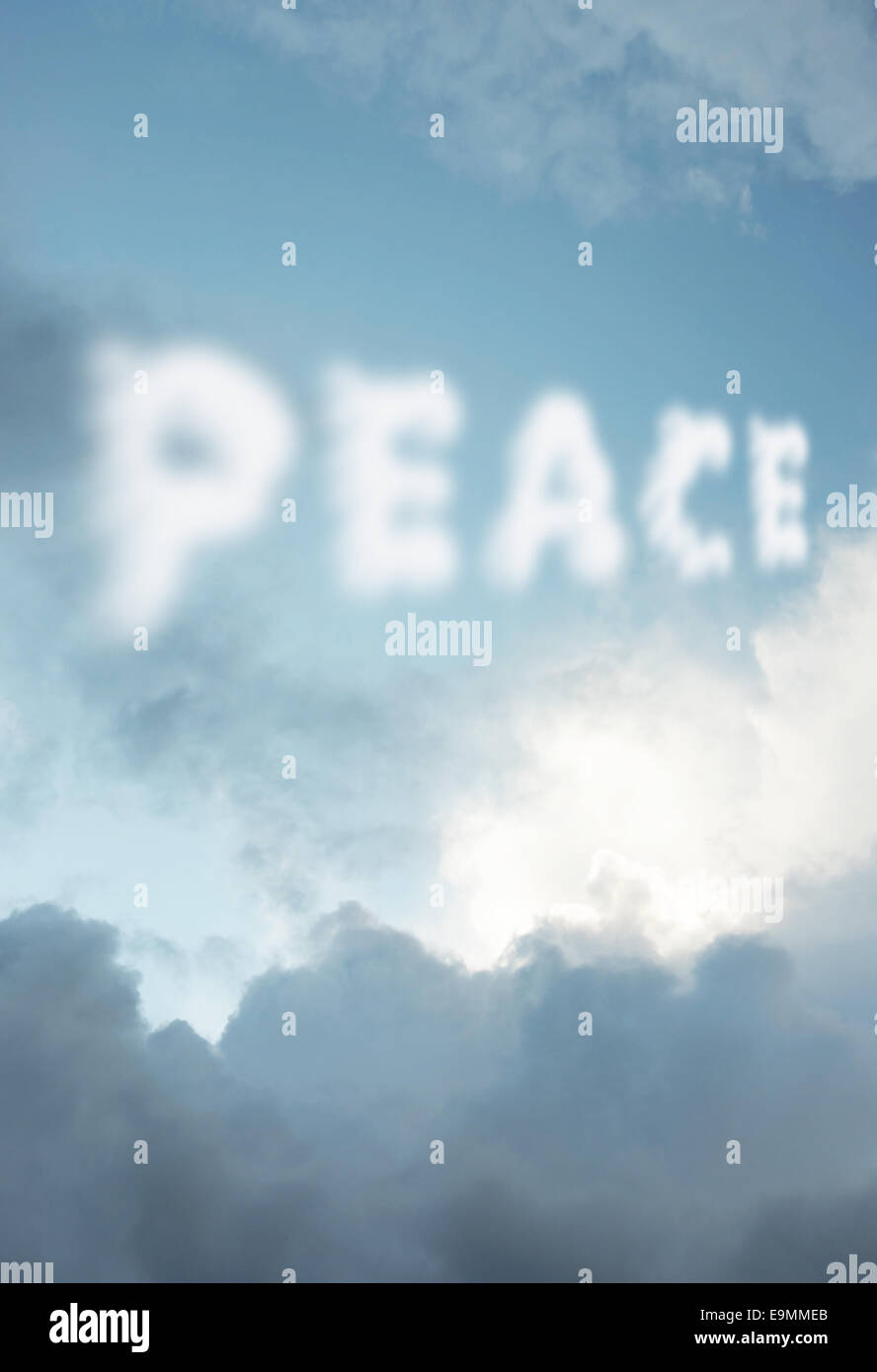 Peace text hi-res stock photography and images - Alamy