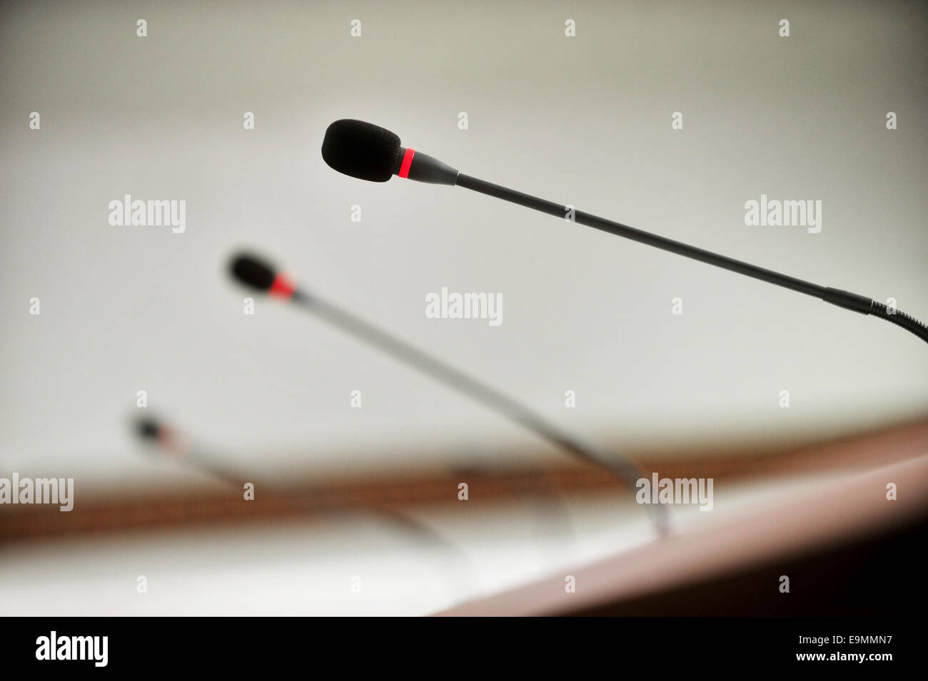 Press Conference Microphones High Resolution Stock Photography and ...