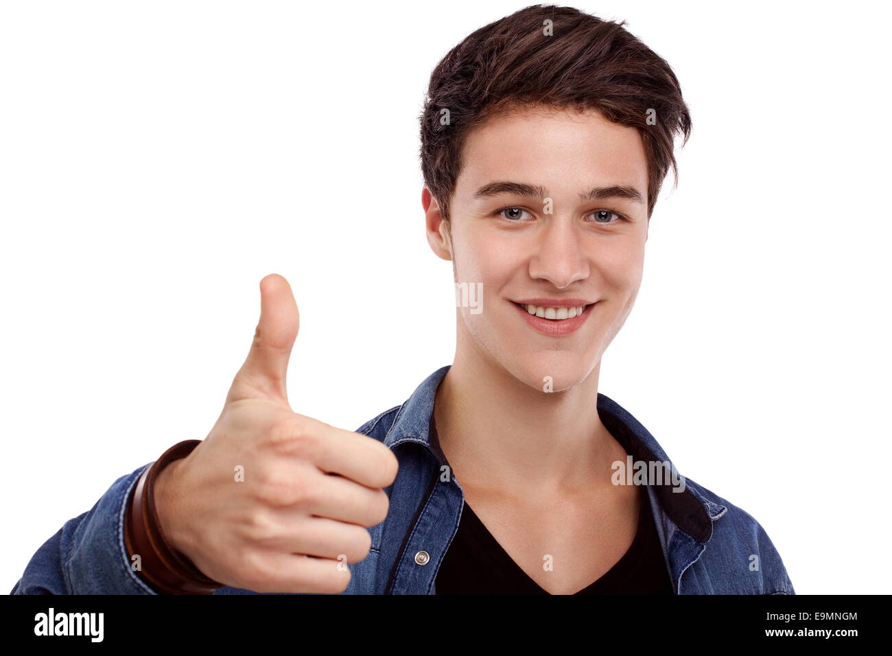 Hopeful young man Stock Photo - Alamy