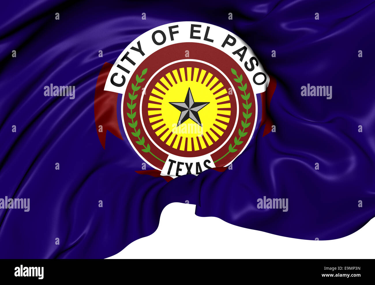 Flag of El Paso Stock Photo - Alamy