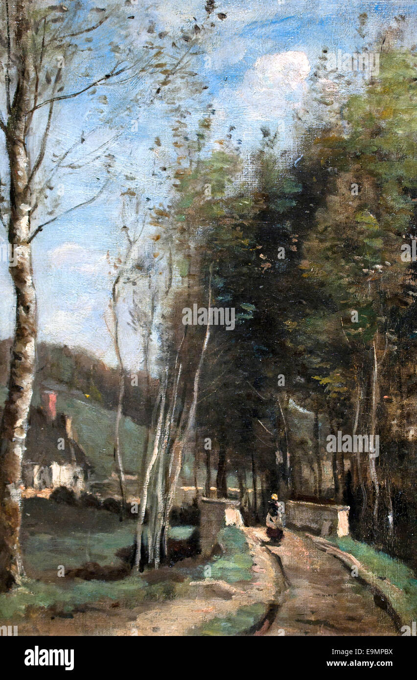 Le Petit pont - Thé Little Bridge 1860 by JEAN-BAPTISTE CAMILLE COROT ...