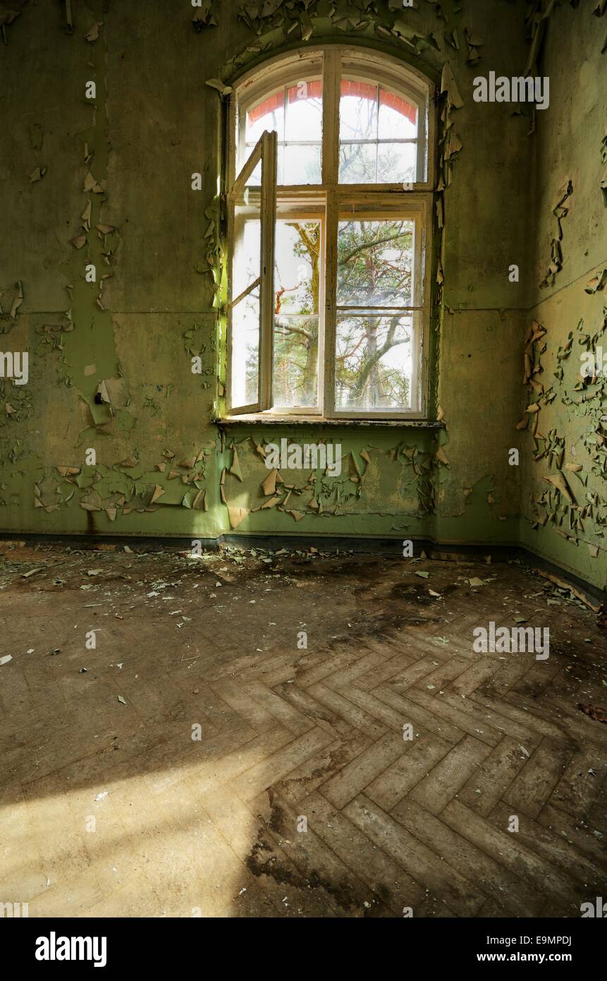 window of a ruin Stock Photo - Alamy