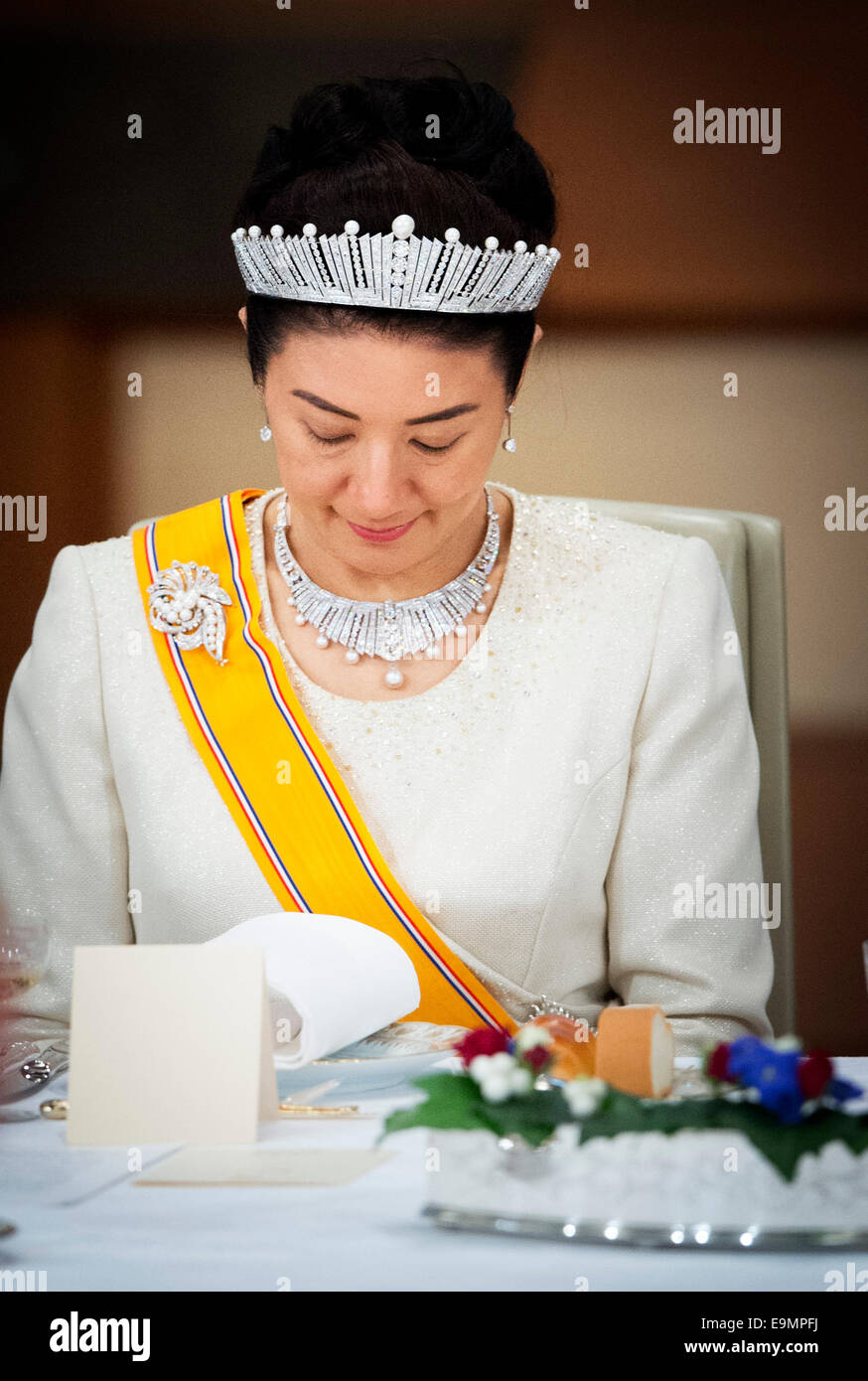 Tokyo, Japan. 29th Oct, 2014. Japanese Crown Princess Masako attends a ...