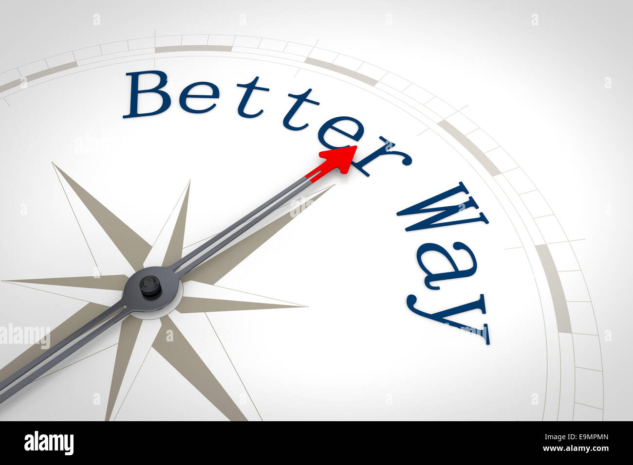 Compass Better Way Stock Photo - Alamy