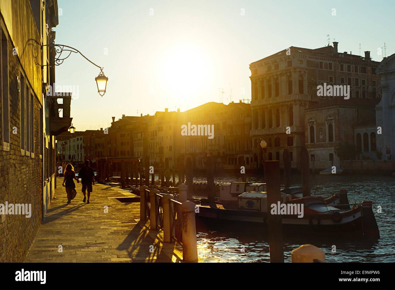 Sunset in Venice Stock Photo - Alamy