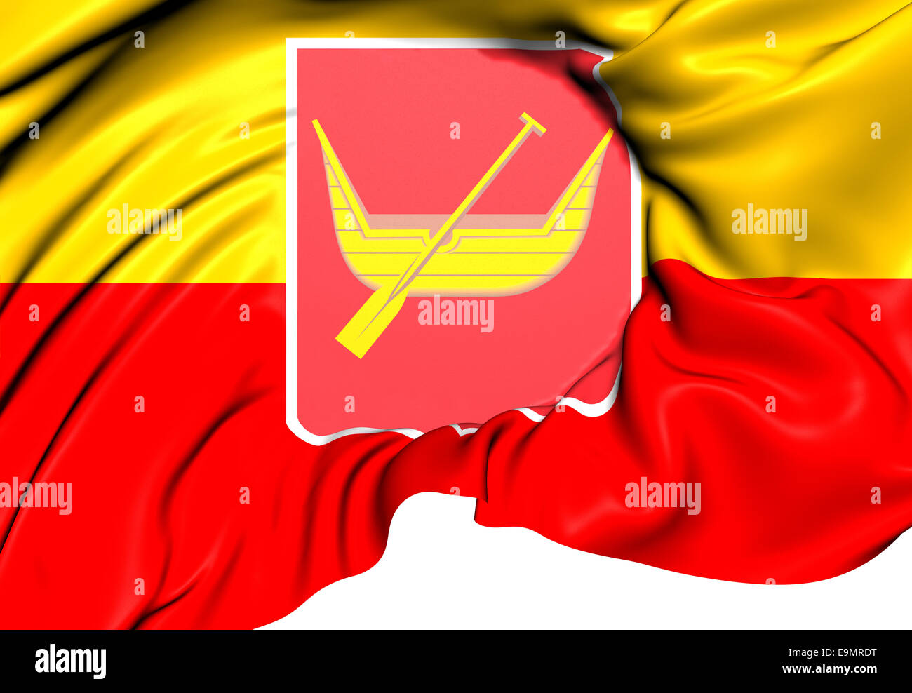 Flag of Lodz Stock Photo - Alamy