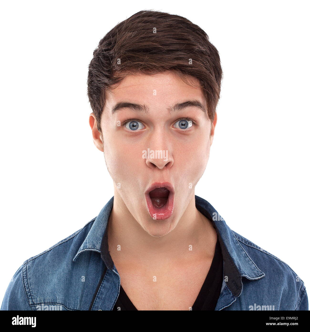 Amazed young man hi-res stock photography and images - Alamy