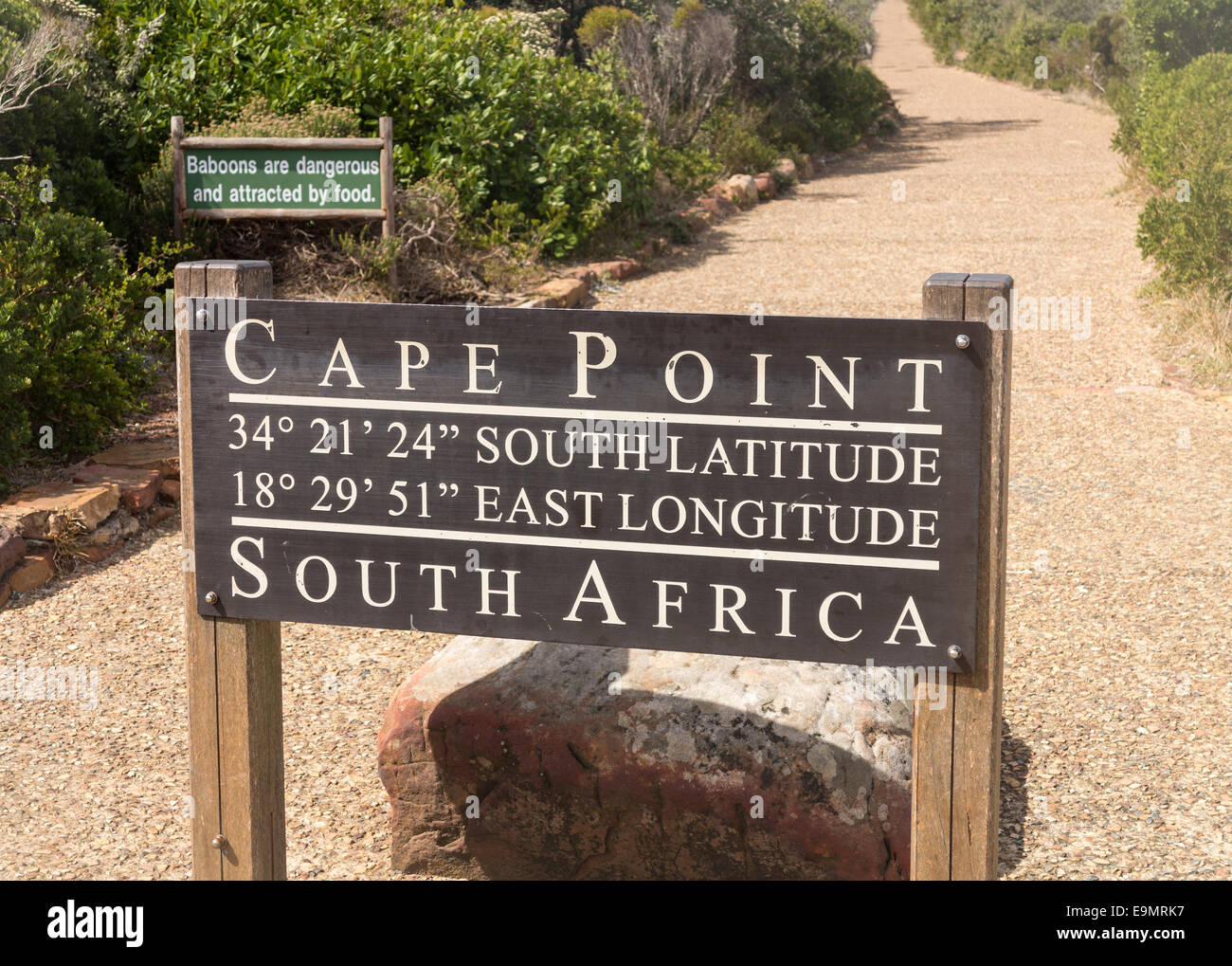 Signpost Cape Point South Africa Stock Photo - Alamy