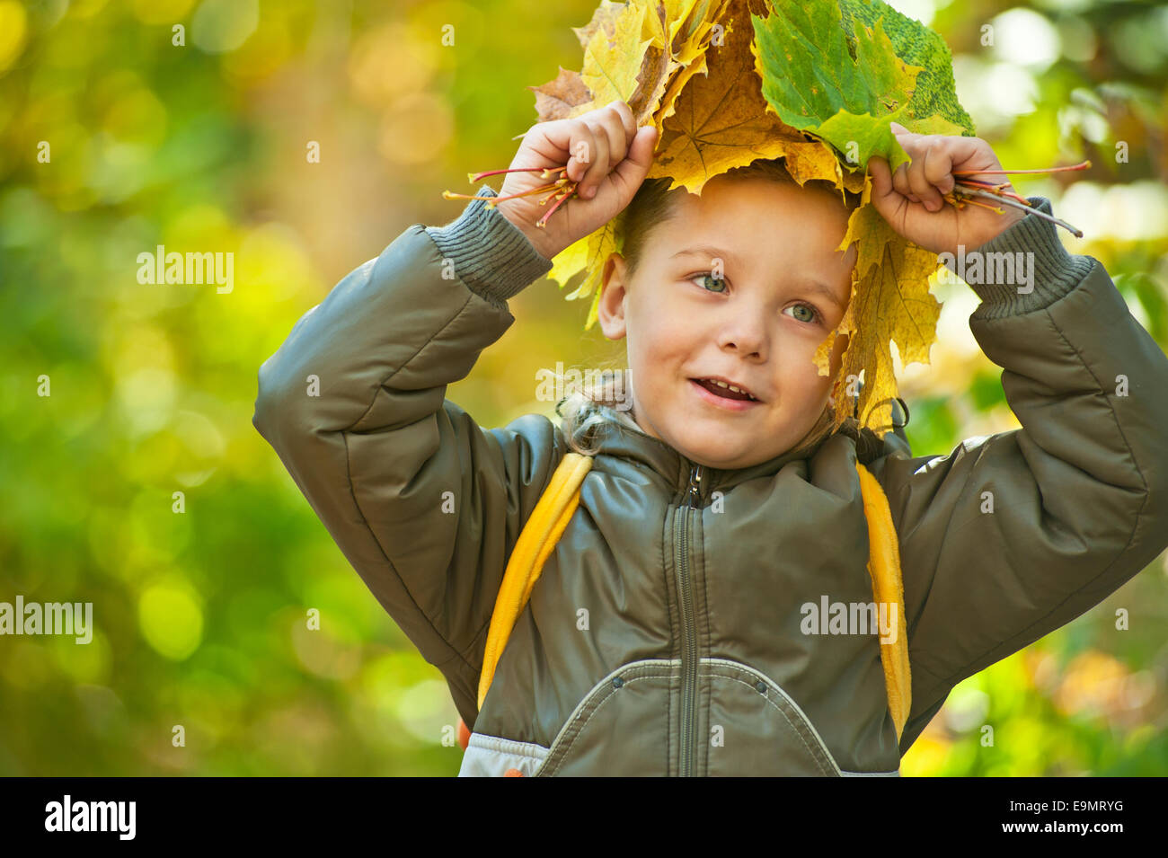 autumn baby boy Stock Photo - Alamy