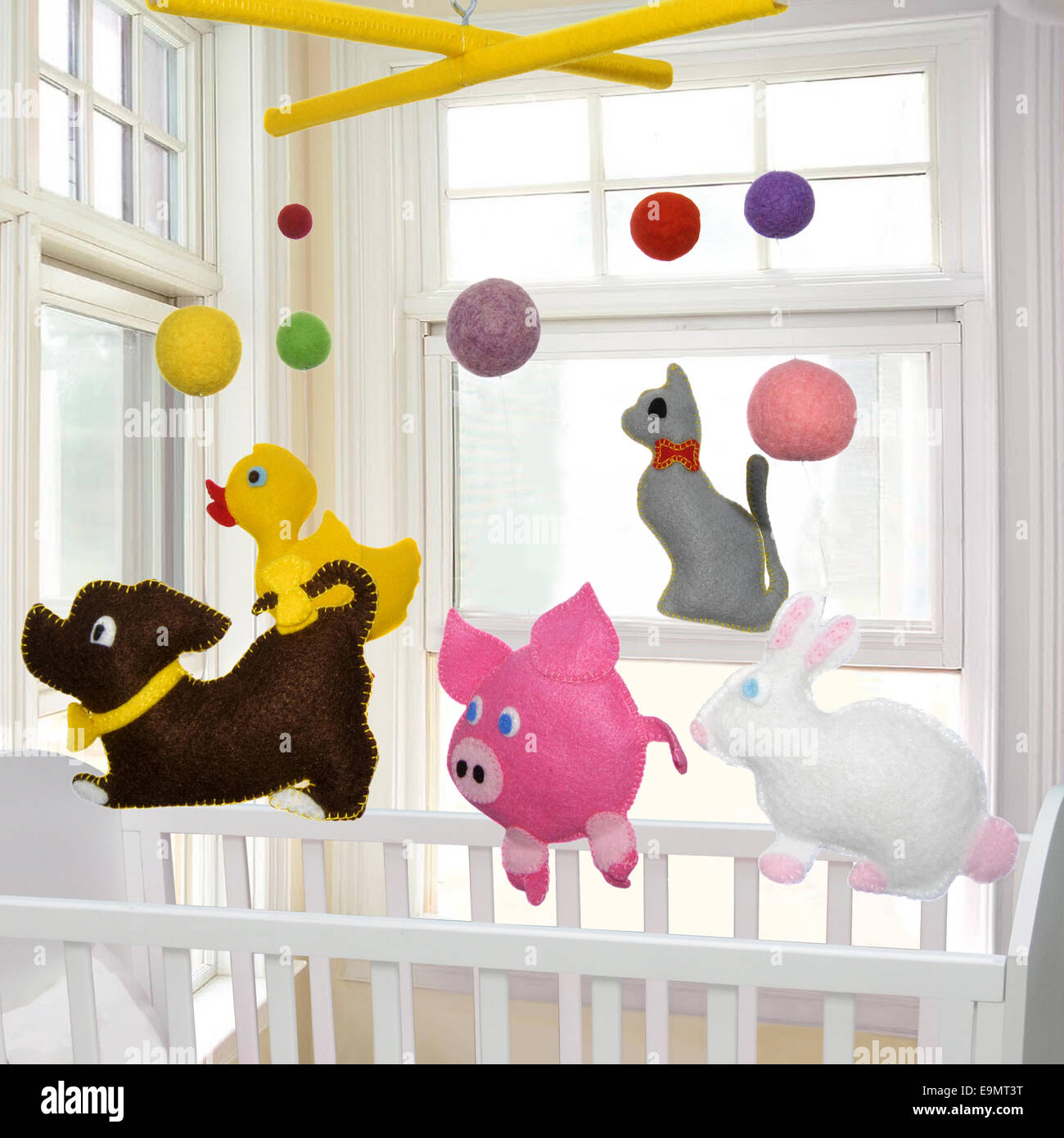 Baby mobile and bed hi-res stock photography and images - Alamy