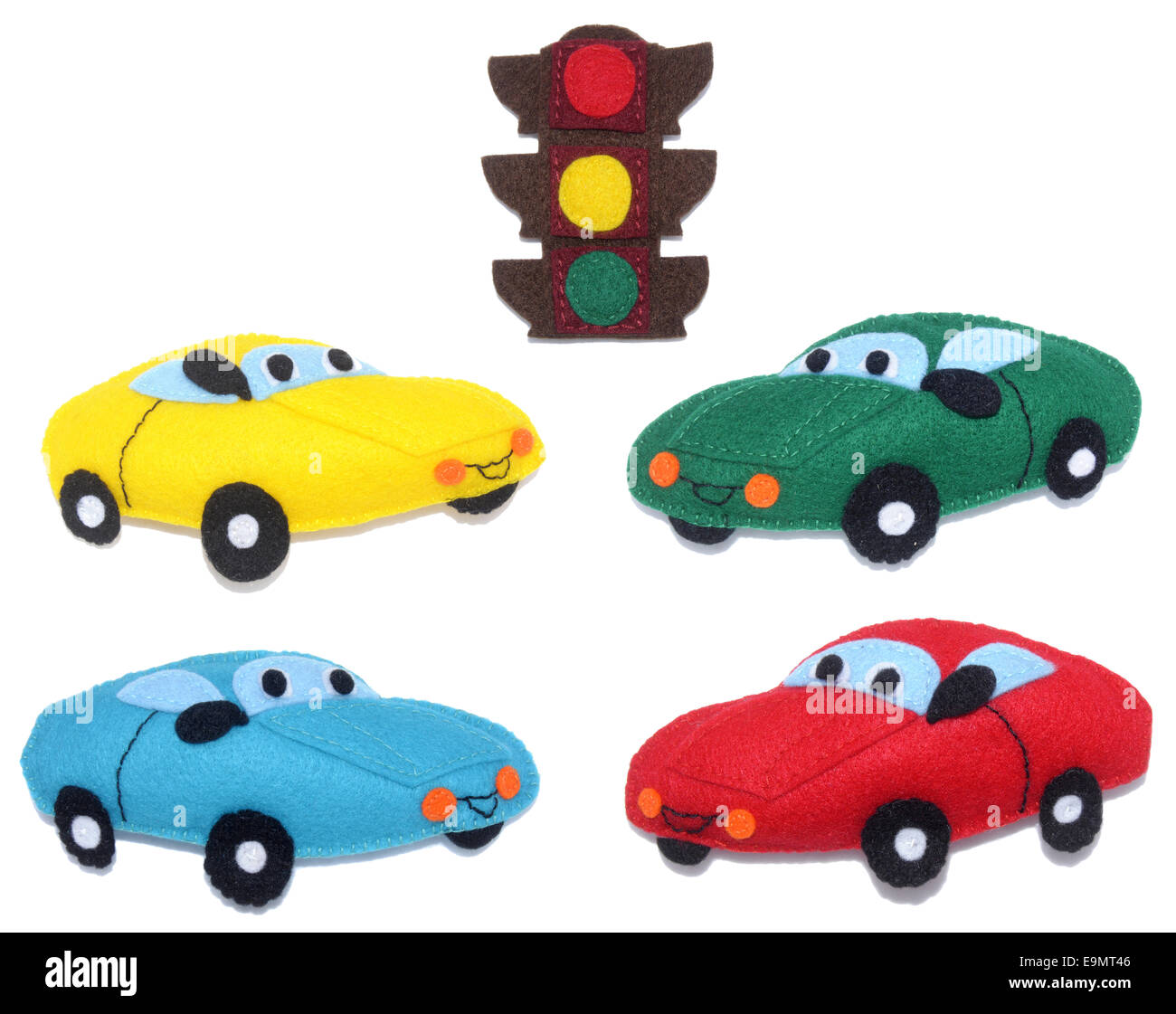 Cars and Traffic light Stock Photo - Alamy