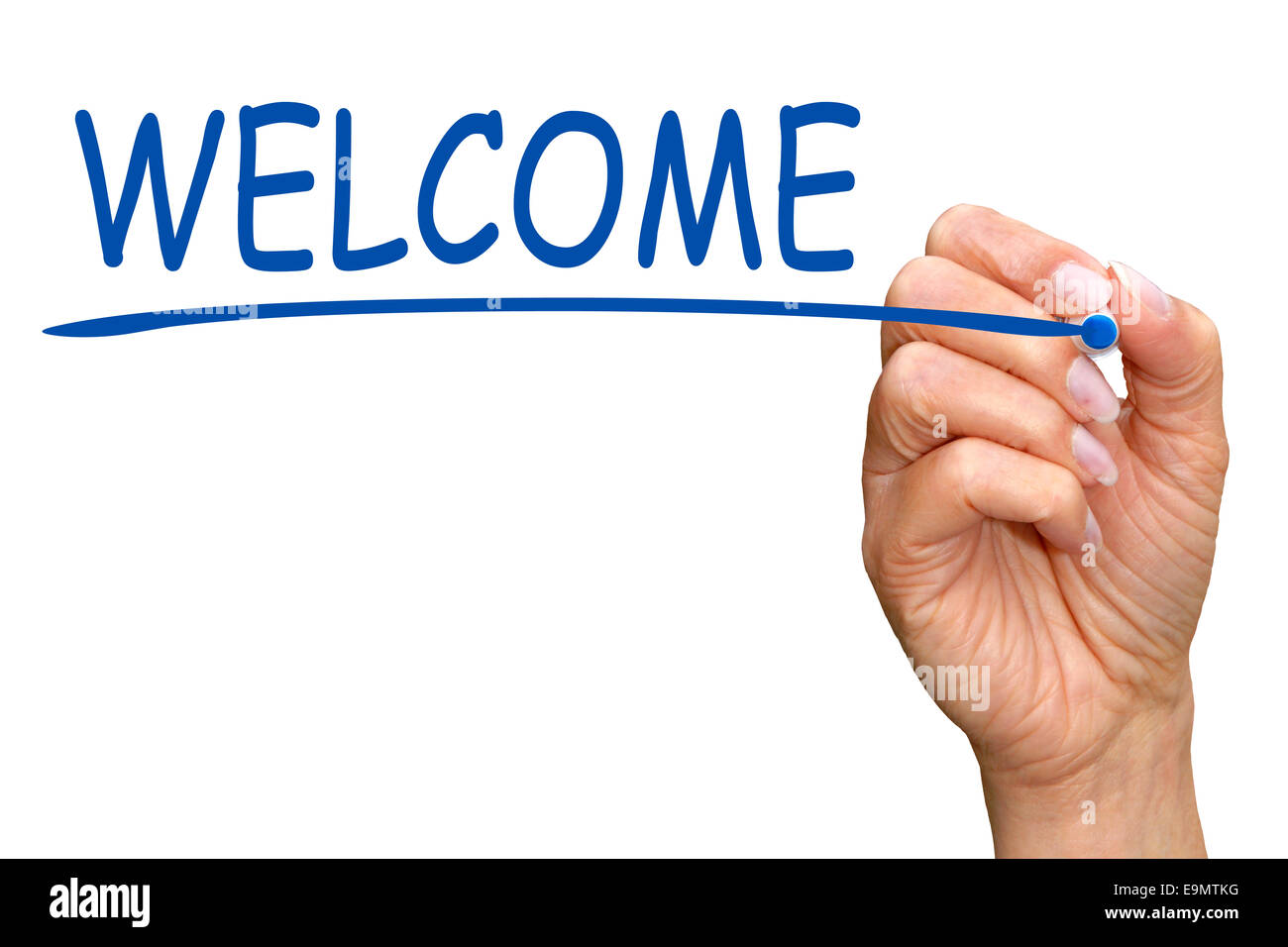 Welcome back message Cut Out Stock Images & Pictures - Alamy