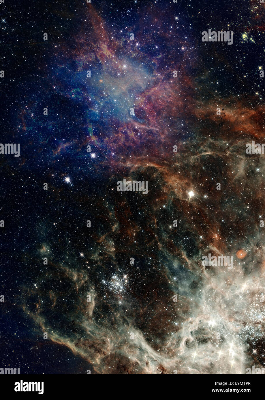 Star field in space and a nebulae Stock Photo - Alamy