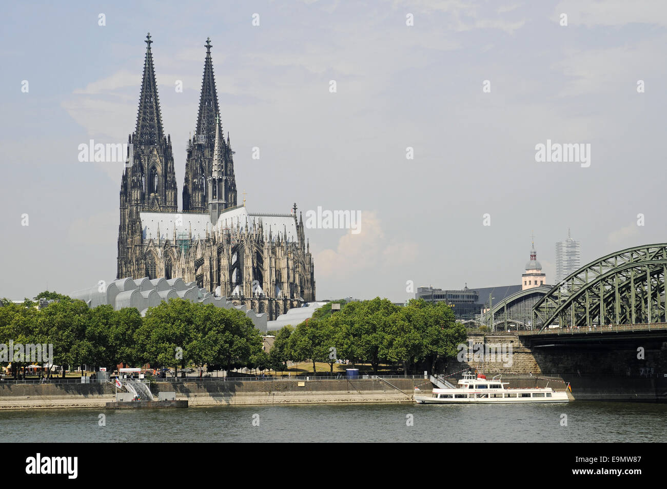 Cathedral, Rhine River, Cologne, Germany Stock Photo - Alamy