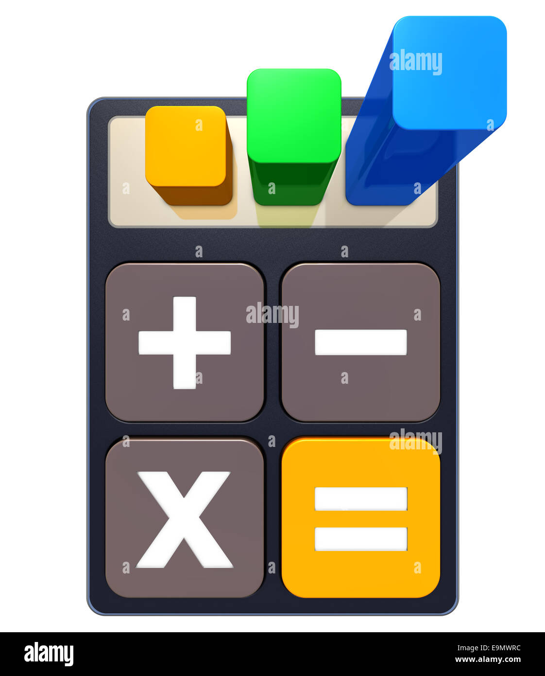 Economic calculator Cut Out Stock Images & Pictures - Alamy