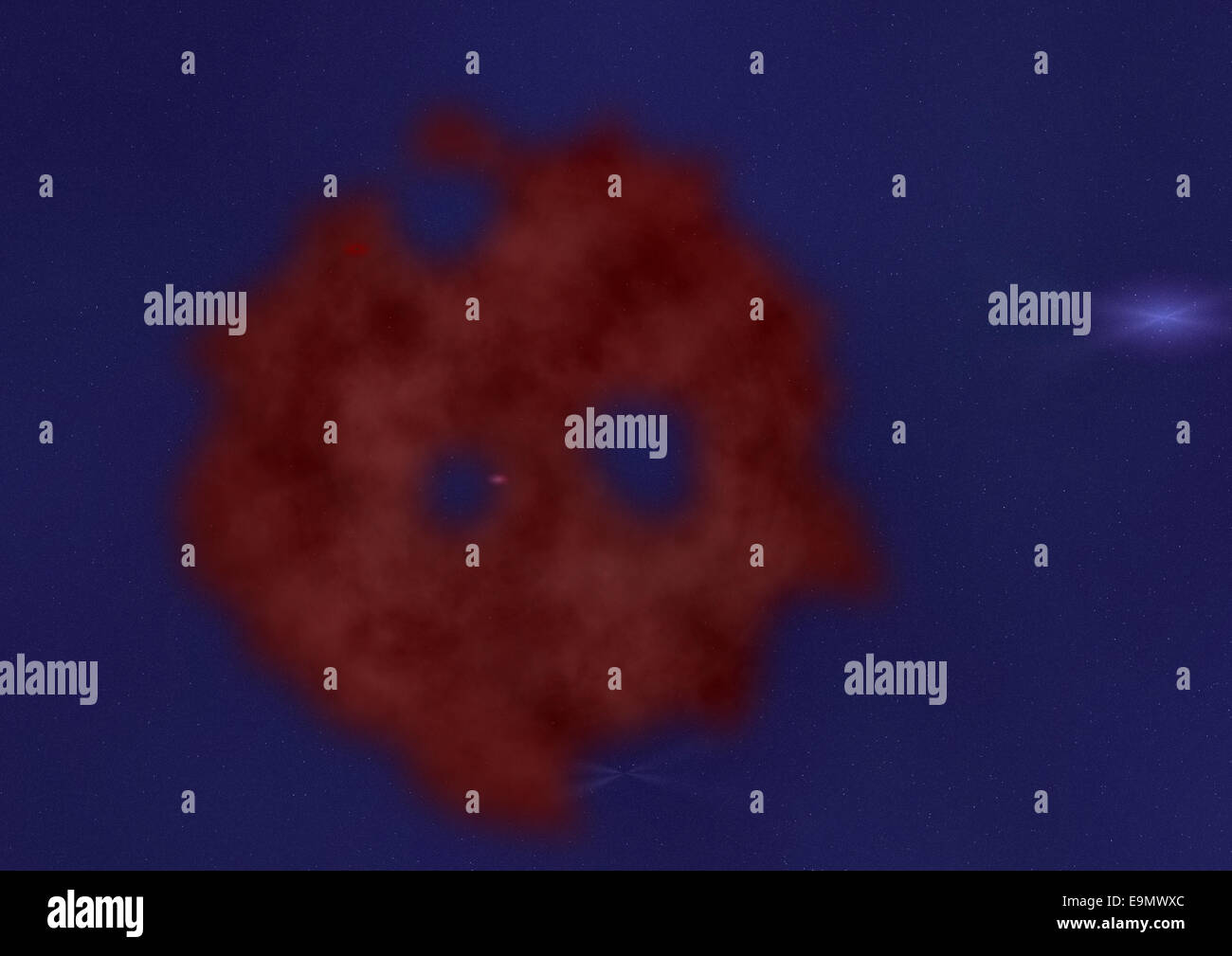 Being shone nebula Stock Photo - Alamy