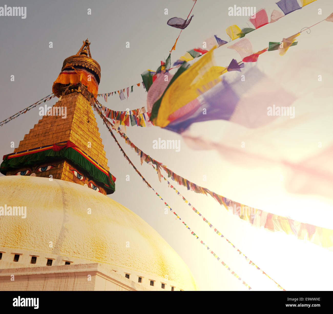 Stupa in Nepal Stock Photo - Alamy