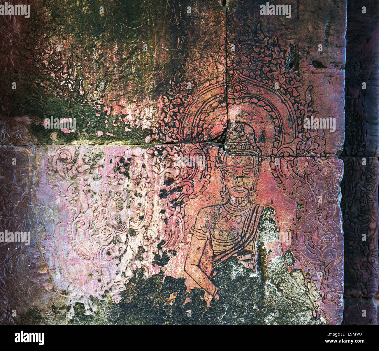 Carving in Angkor Stock Photo - Alamy