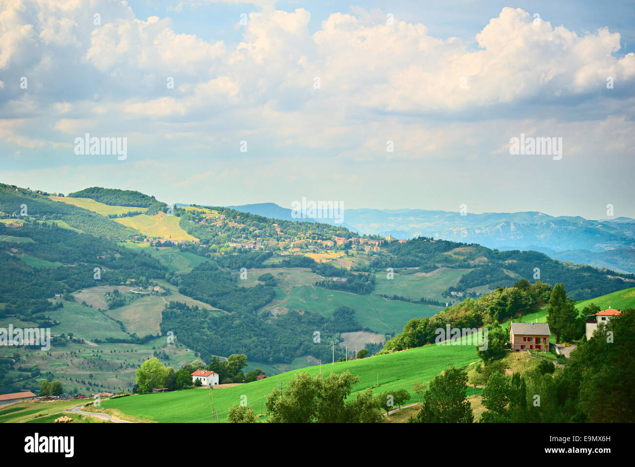 Panoramic view of Tuscany Stock Photo - Alamy
