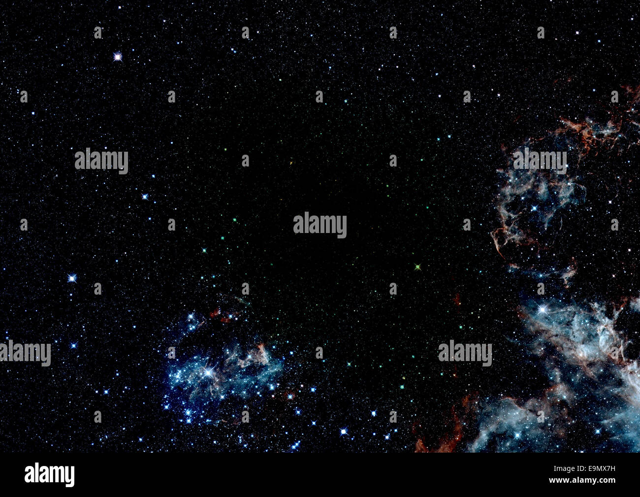 Star field in space and a nebulae Stock Photo - Alamy
