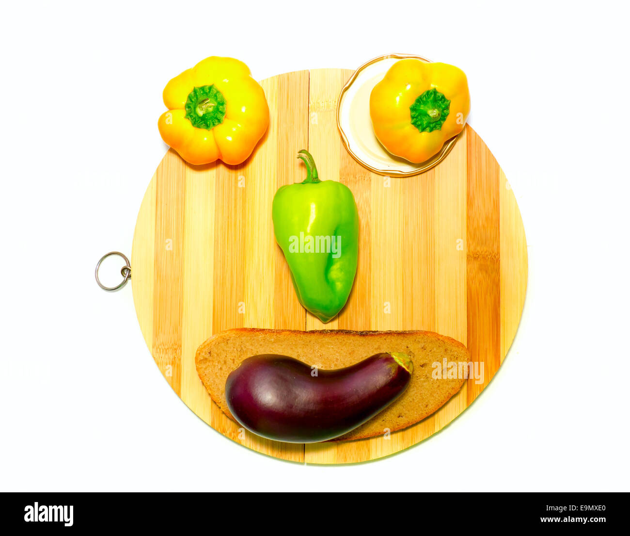 The vegetable face Stock Photo - Alamy