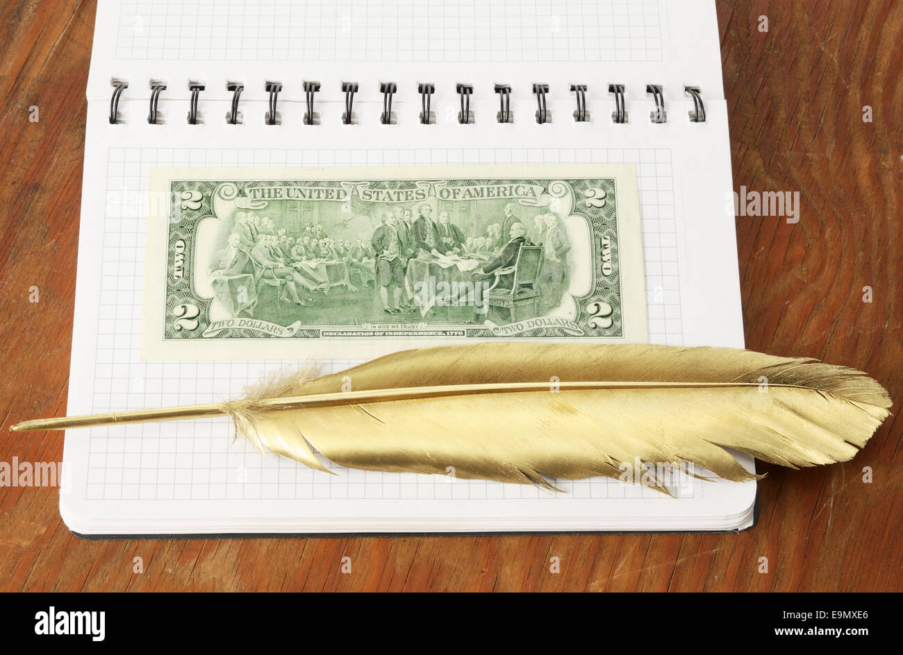 Gold signature of independence day Stock Photo - Alamy