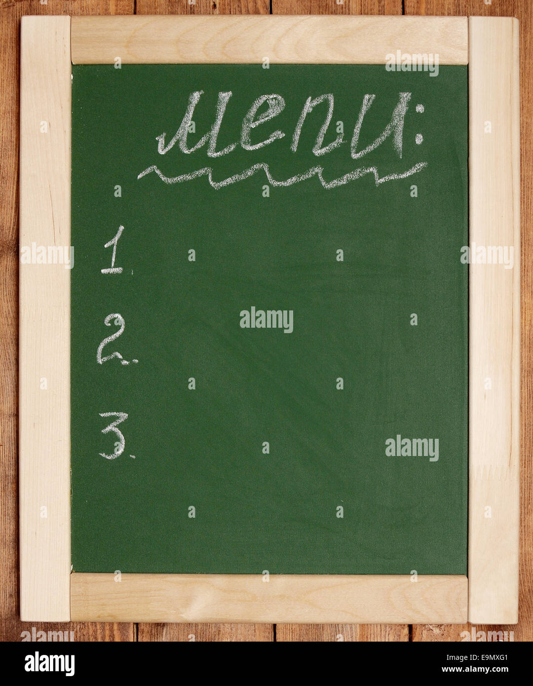 Green menu board hi-res stock photography and images - Alamy