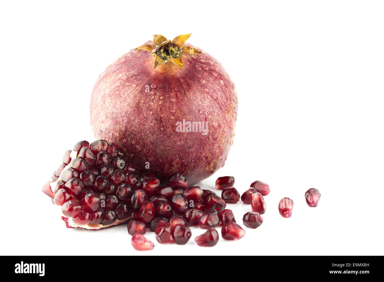 Ripe pomegranate fruit Stock Photo - Alamy