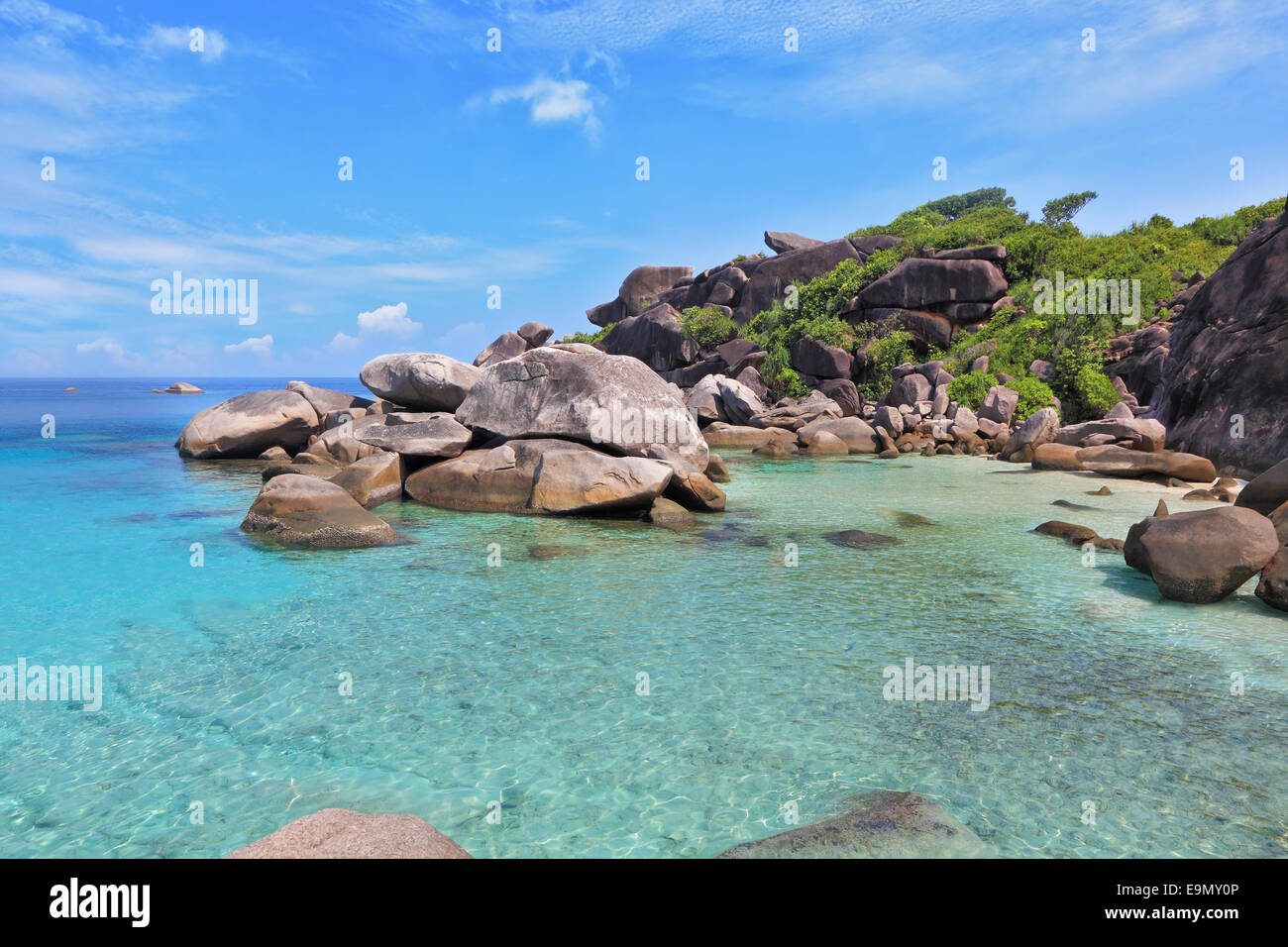 Azure water lagoon Stock Photo - Alamy