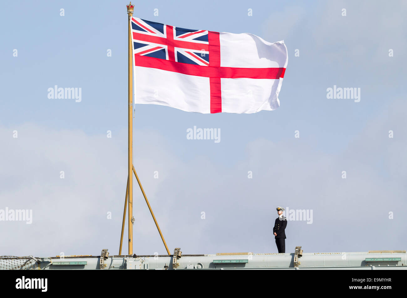 Flight deck uniform hi-res stock photography and images - Alamy
