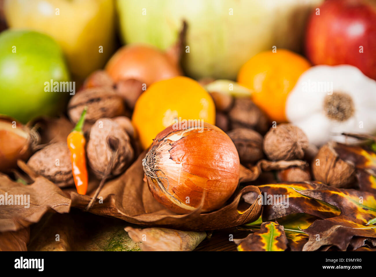 Autumn food mix Stock Photo - Alamy