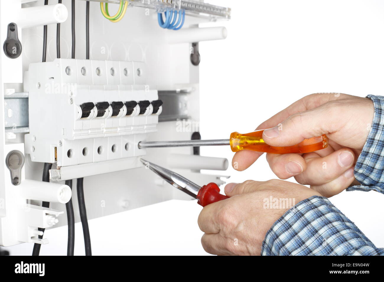 Core electrical cable closeup hi-res stock photography and images - Alamy