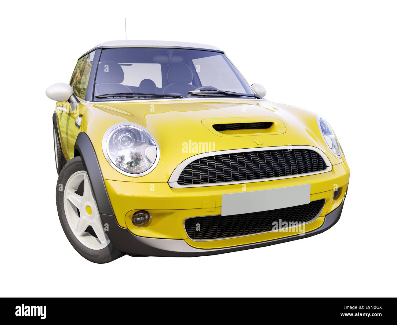 Modern compact city car Stock Photo - Alamy