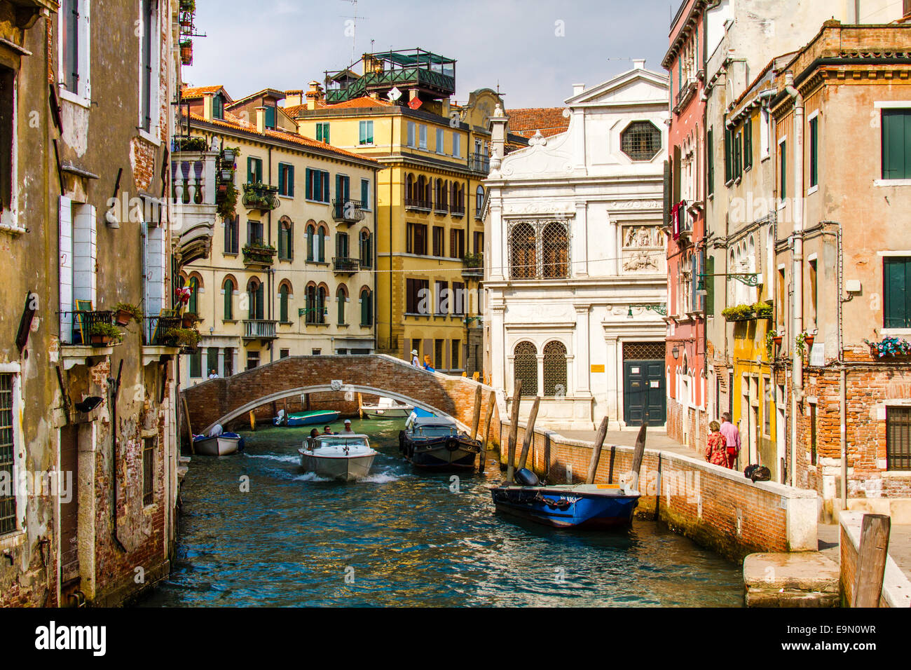 Water channel in Venice, Italy Stock Photo - Alamy