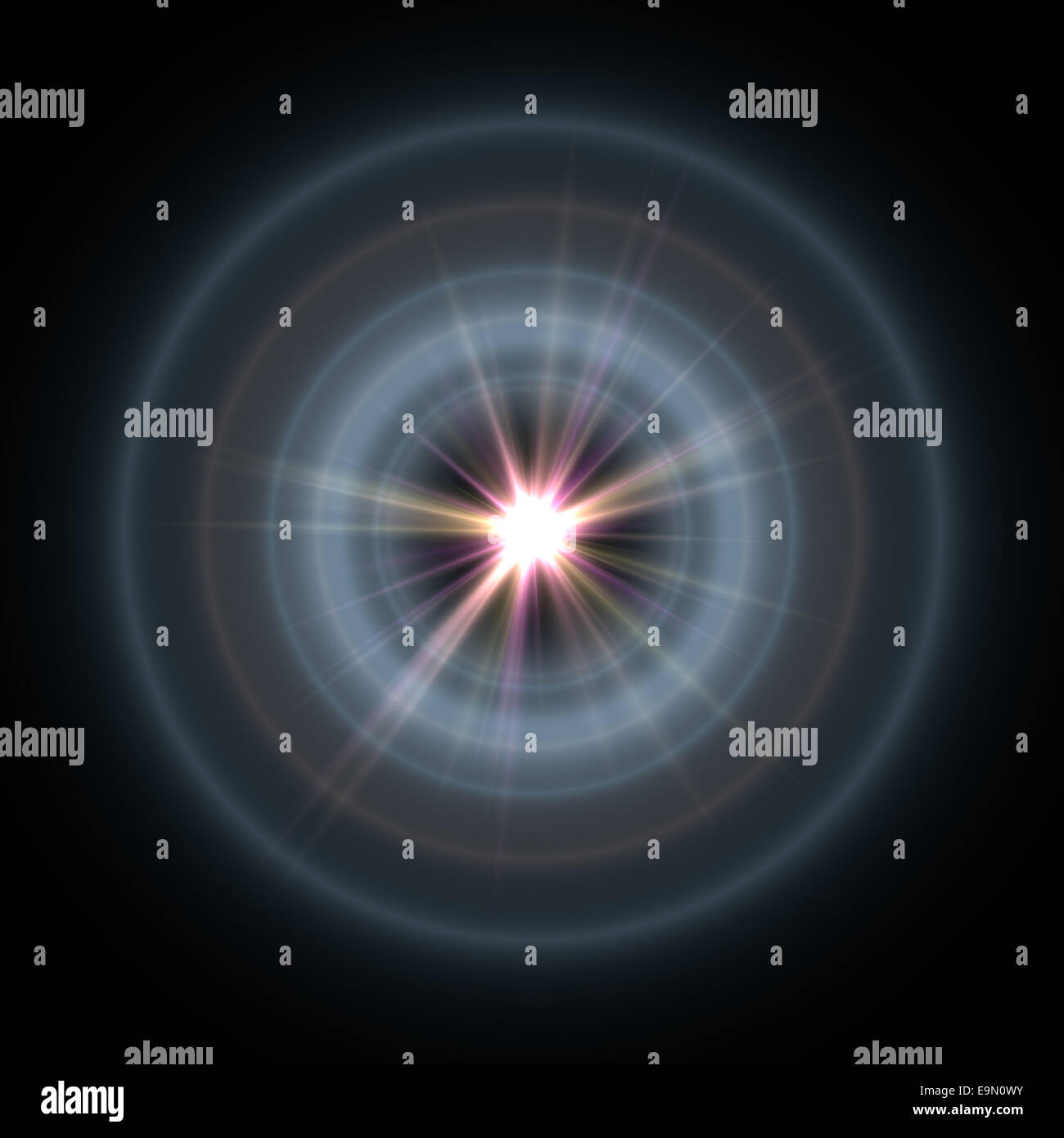 White color bright lens flare hi-res stock photography and images - Alamy