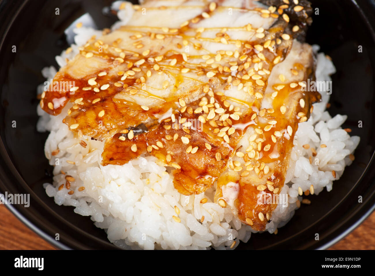 eel with rice Stock Photo - Alamy