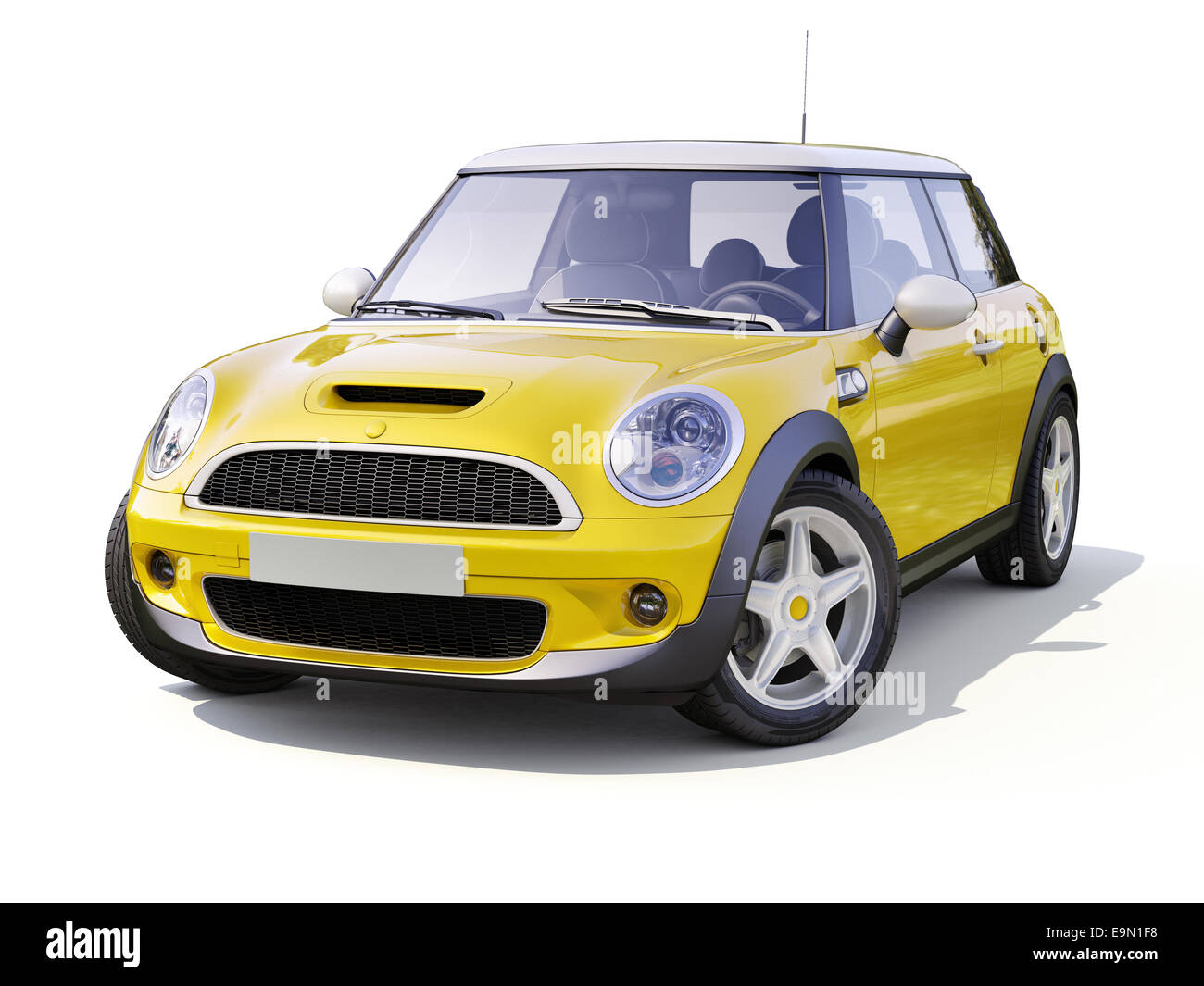 Modern compact city car Stock Photo - Alamy