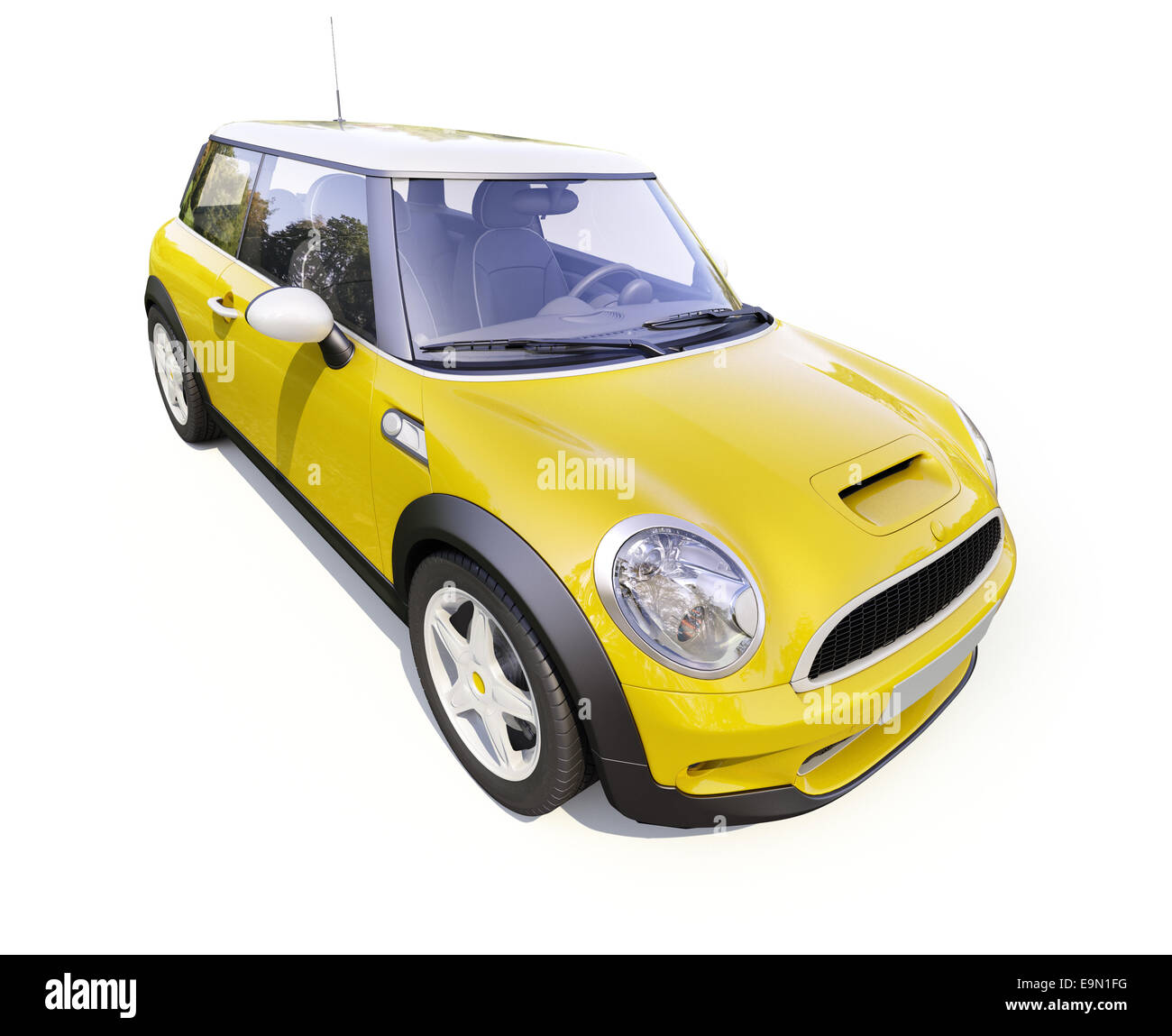 Modern compact city car Stock Photo - Alamy
