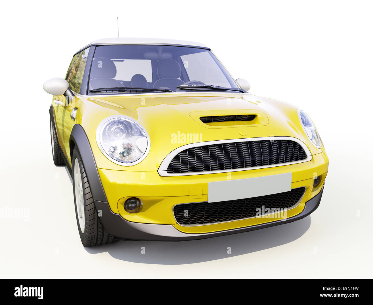 Modern compact city car Stock Photo - Alamy