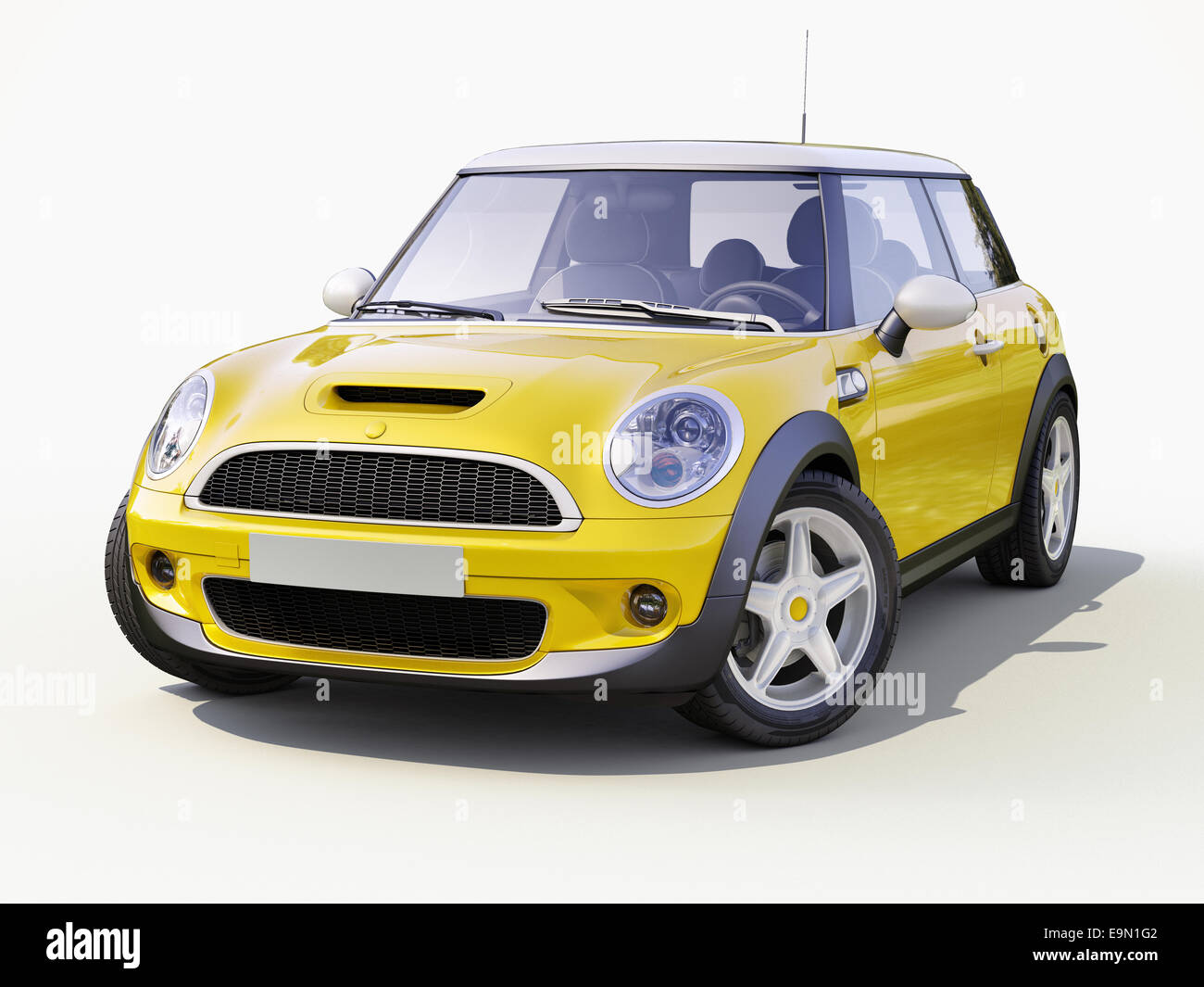 Modern compact city car Stock Photo - Alamy